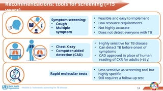 Systematic screening for TB disease in adults | PPTX