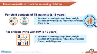 Systematic screening for TB disease in adults | PPTX