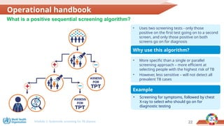 Systematic screening for TB disease in adults | PPTX