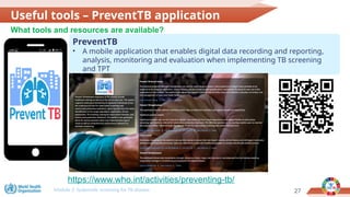 Systematic screening for TB disease in adults | PPTX