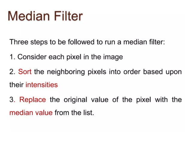 SPATIAL FILTERING OF DIGITAL IMAGES -MECHANISM | PPT