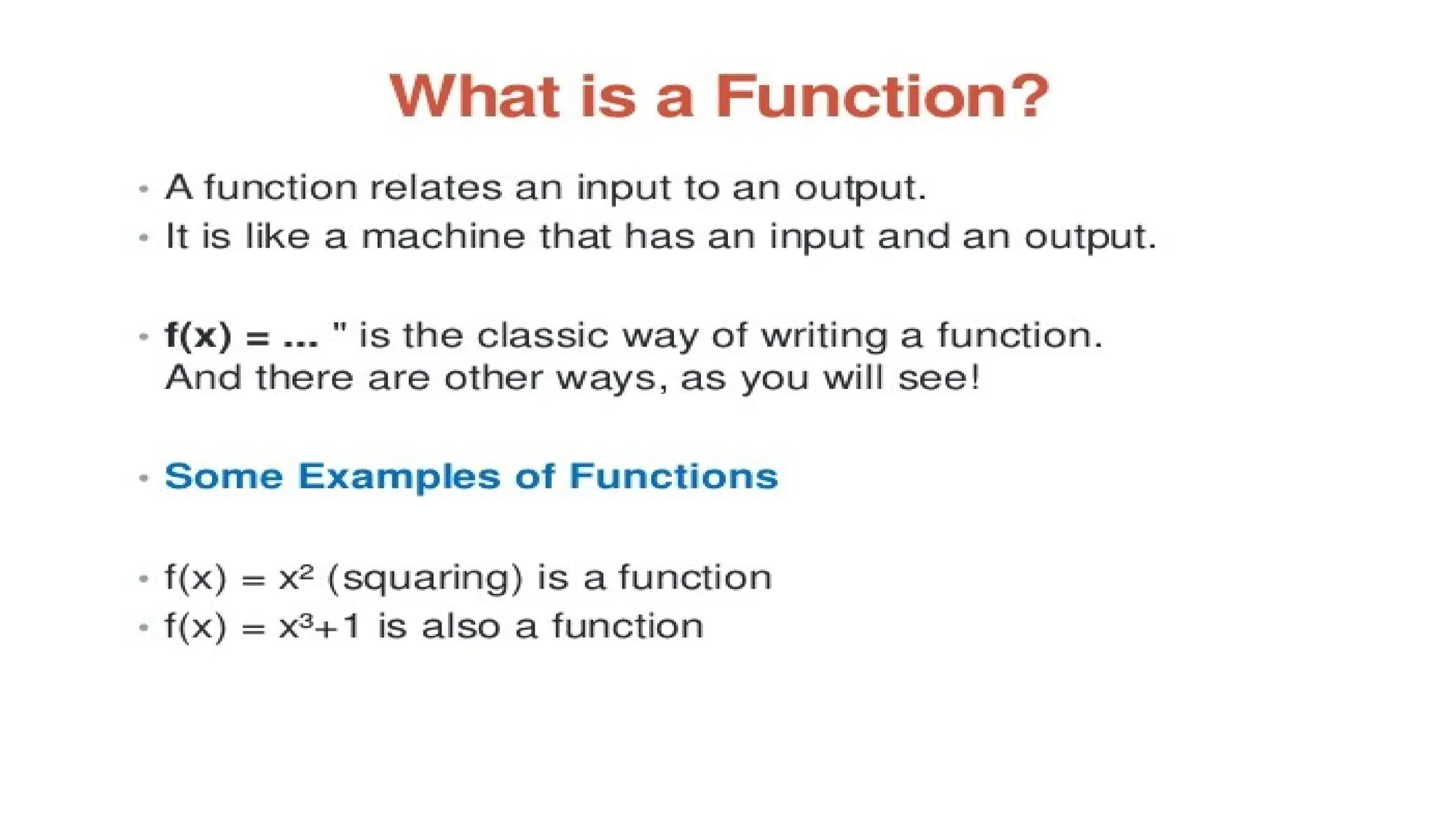 Functions and types of functions Explained | PPTX