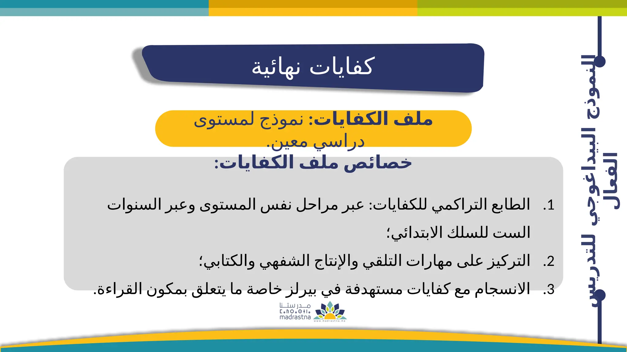 التدريس الفعال في المدرسة المغربية اعتماد مقاربة التعليم الصريح Pptx