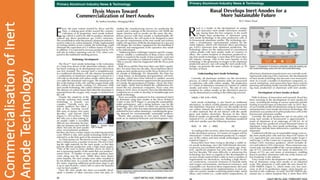 2.Emerging Technology for Aluminium Sector-Inert Anode Technology ^0 ...