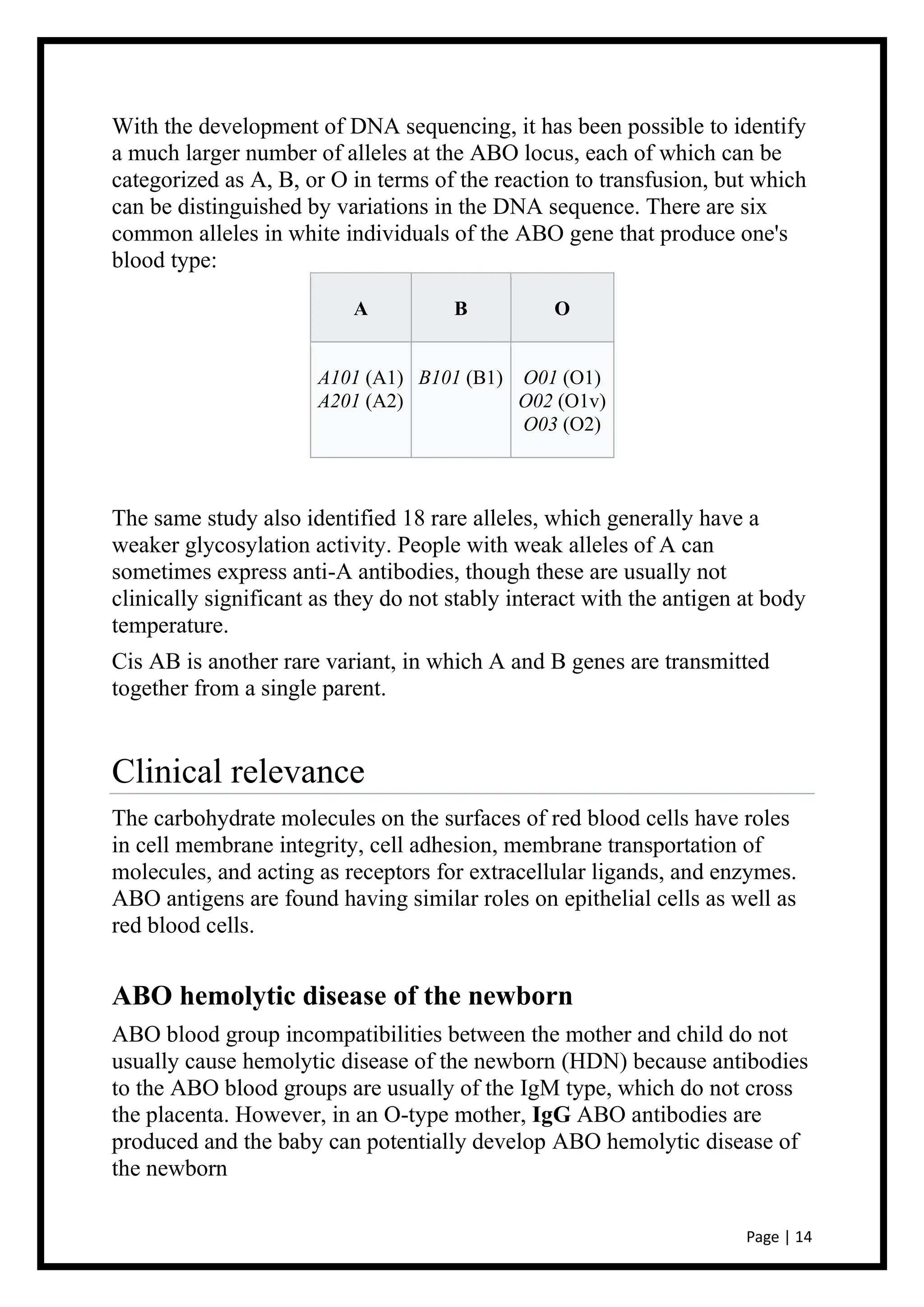 ABO Blood Grouping Biology Investigatory Project Class XII(12) | PDF