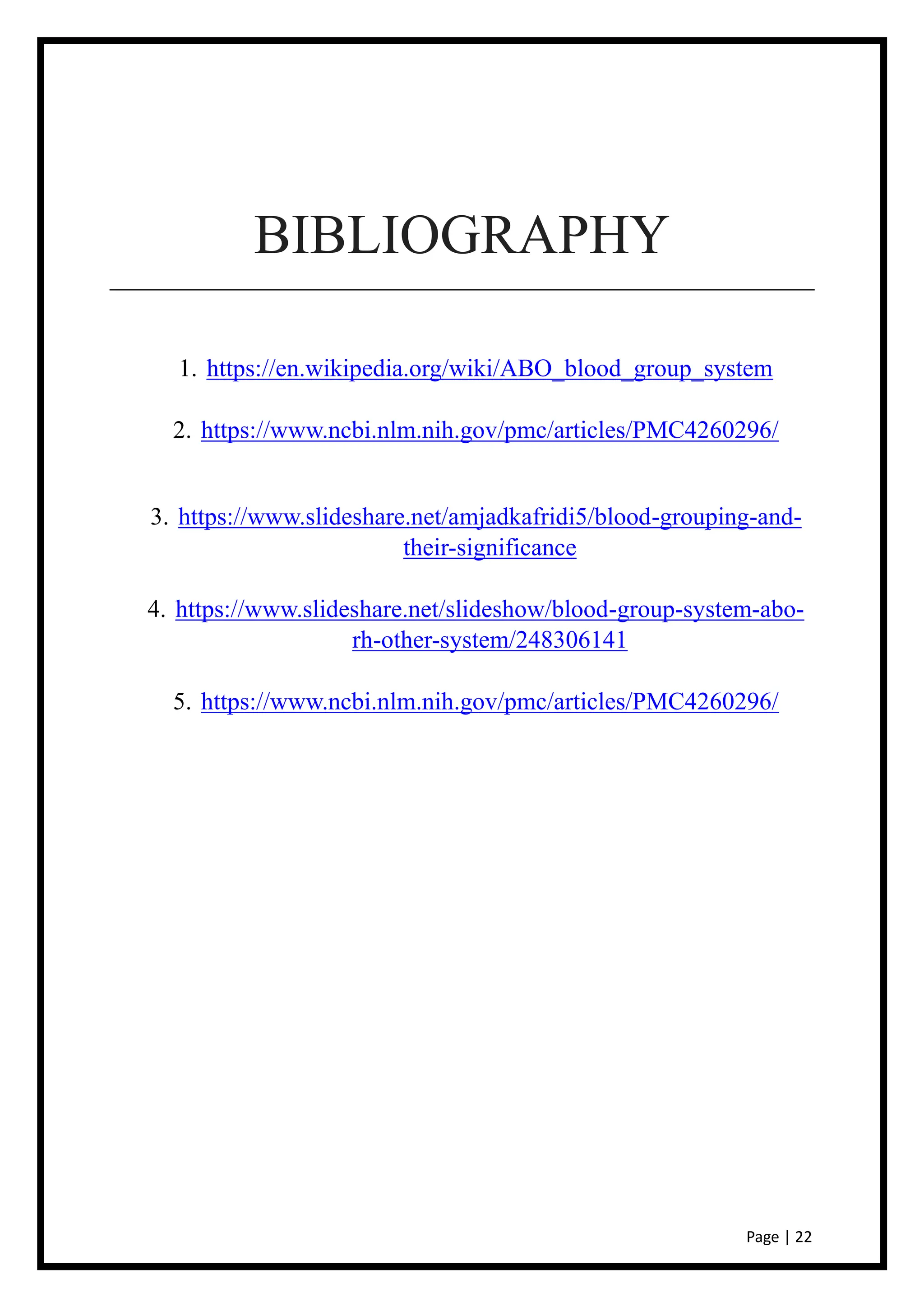 ABO Blood Grouping Biology Investigatory Project Class XII(12) | PDF