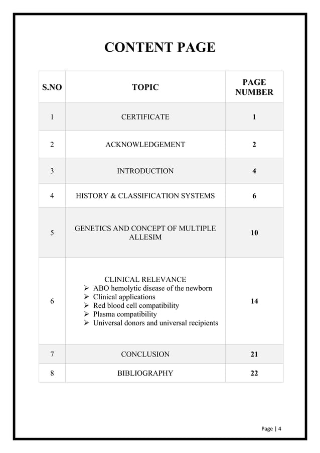 ABO Blood Grouping Biology Investigatory Project Class XII(12) | PDF ...