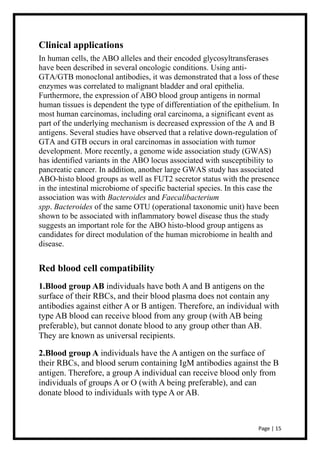 ABO Blood Grouping Biology Investigatory Project Class XII(12) | PDF