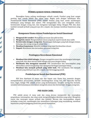 Aksi Nyata Modul 2 Pembelajaran Sosial Emosional PPG Piloting Tahap 3 (LULUS VALIDASI) | PDF