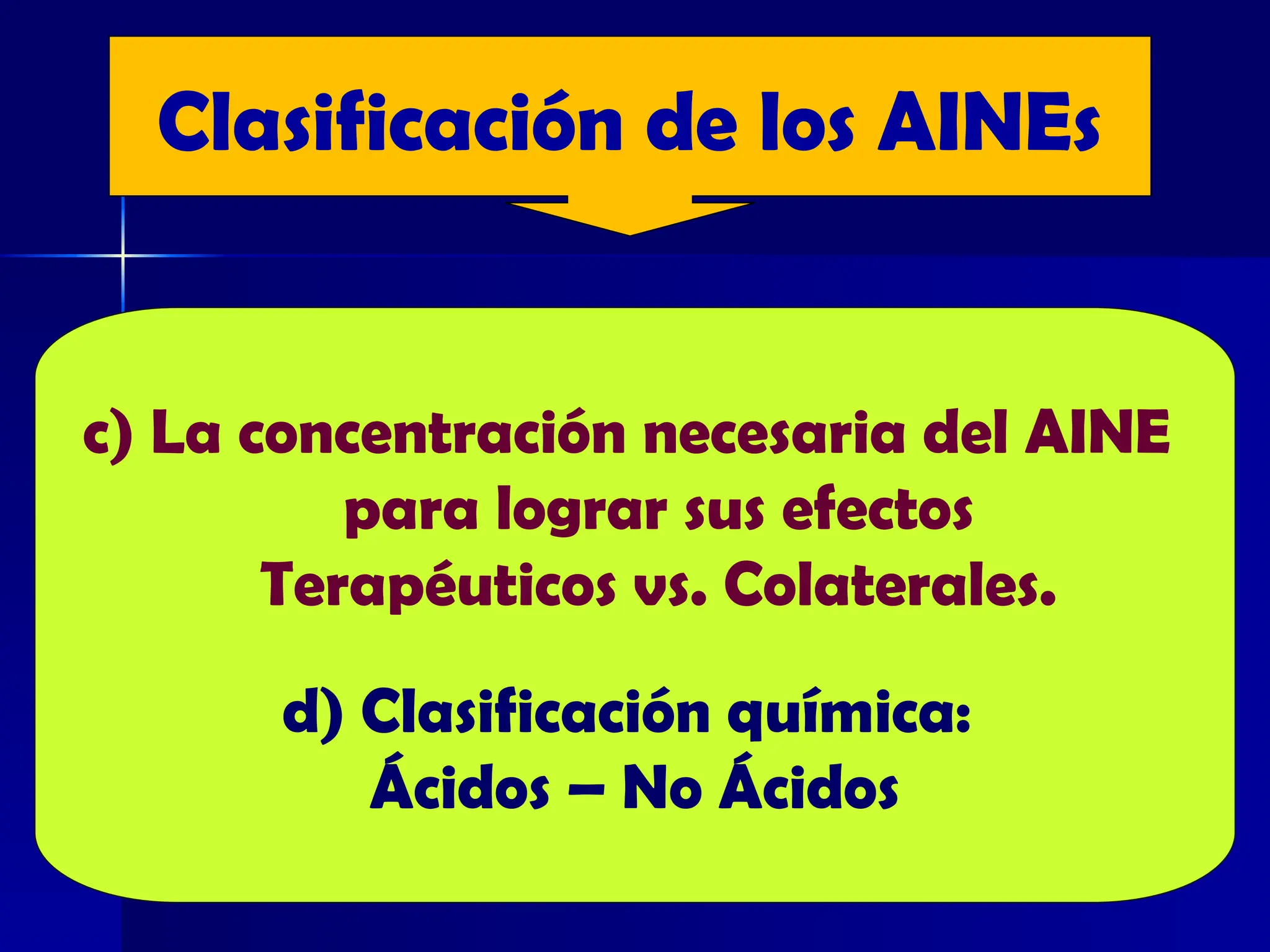 2. AINES.ANTIIFLAMATORIOS NO ESTEROIDEO. | PPT