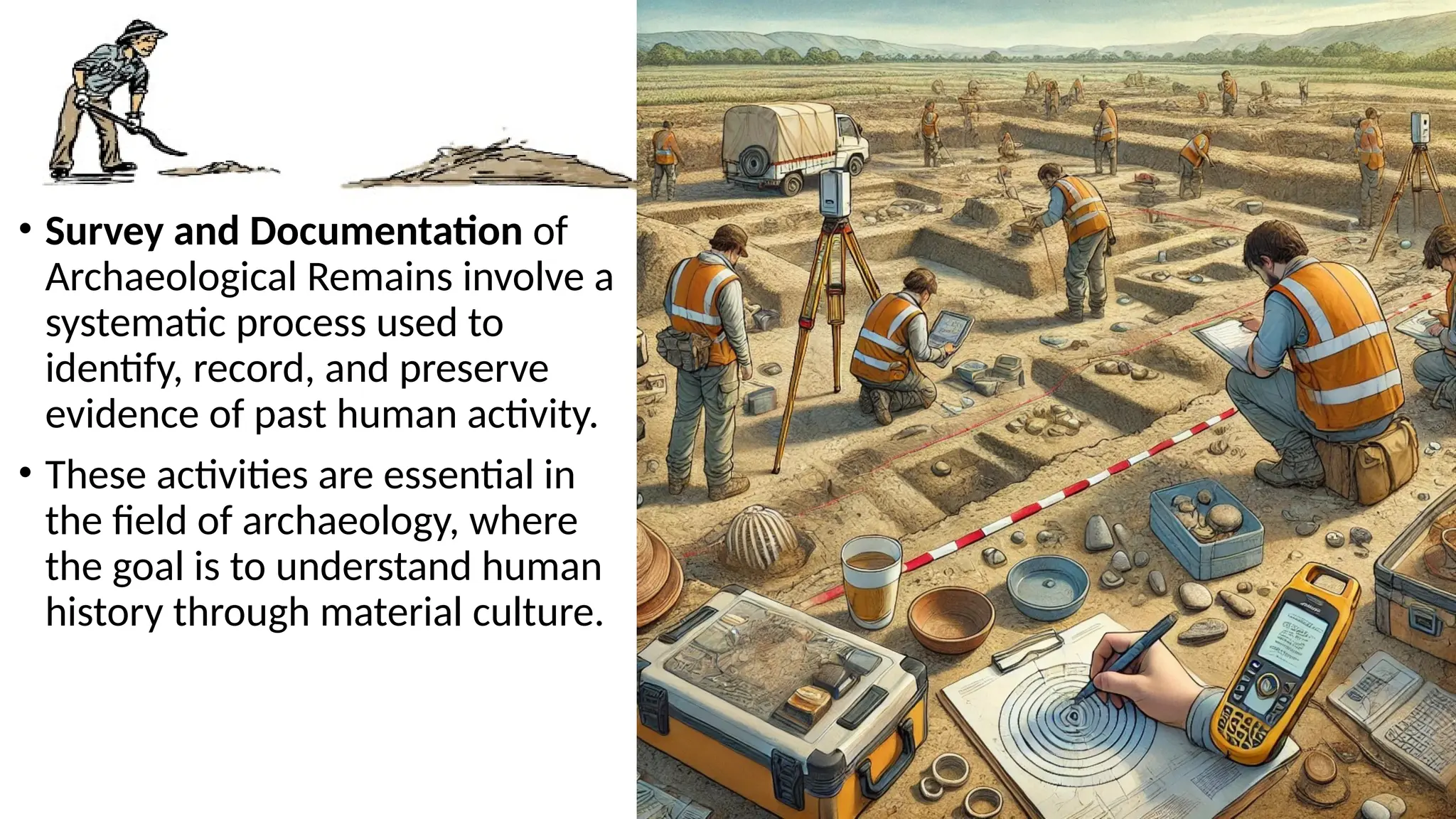 What is Survey and Documentation of Archaeological Remains | PPT
