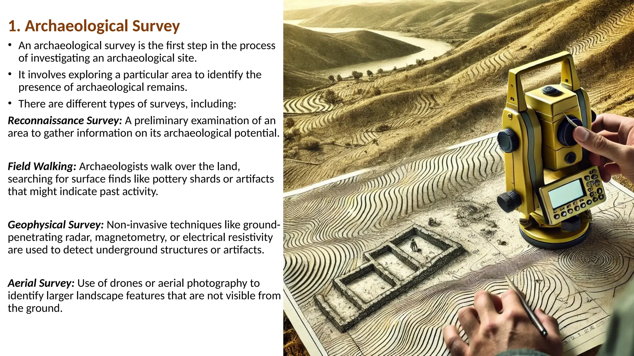 What is Survey and Documentation of Archaeological Remains | PPT