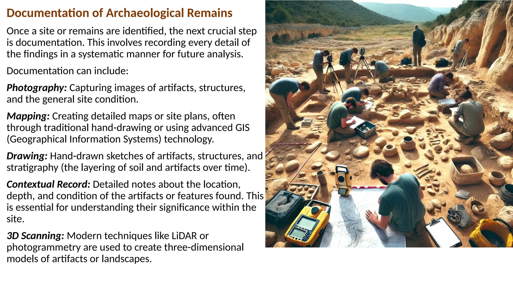 What is Survey and Documentation of Archaeological Remains | PPT