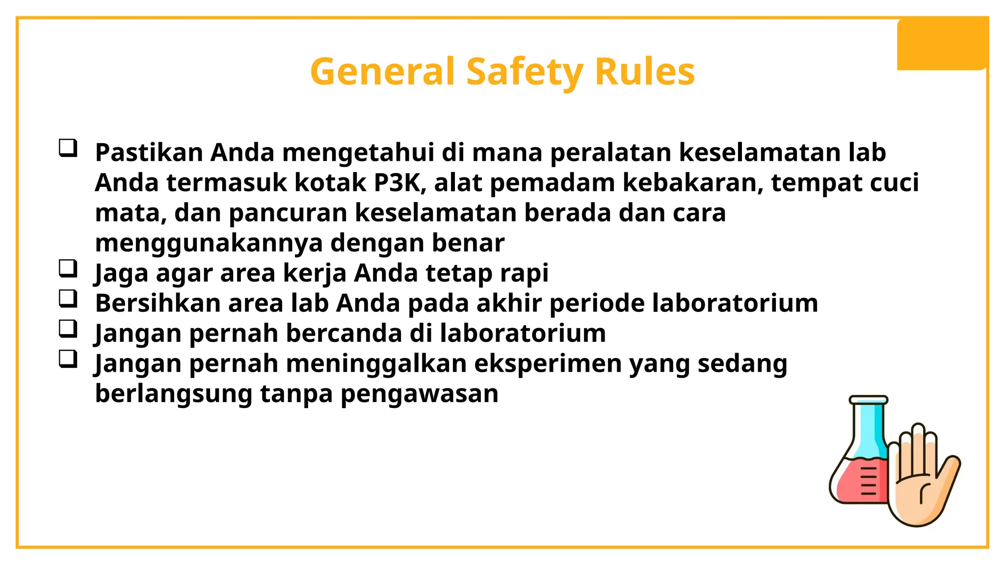 Laboratory Safety, General Safety Rules, Personal Protective Rules | PPTX
