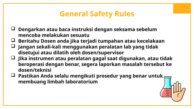 Laboratory Safety, General Safety Rules, Personal Protective Rules | PPT