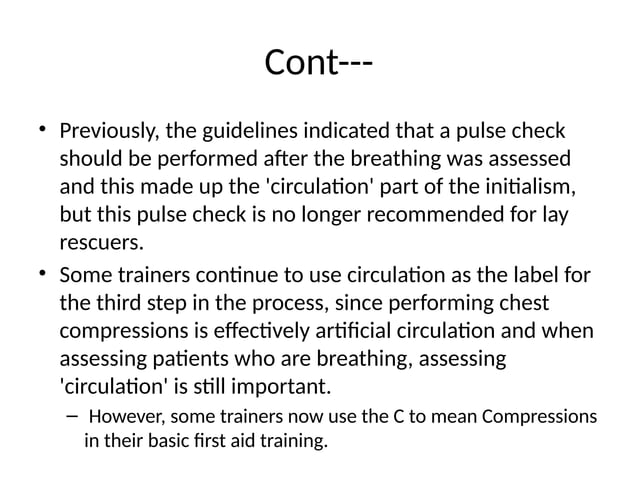 Airway Breathing CirculationABC (medicine).pptx | First Aid | Injuries