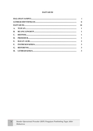 Standard Operating Procedure Pengajuan Pembimbing Tugas Akhir (OYE).doc