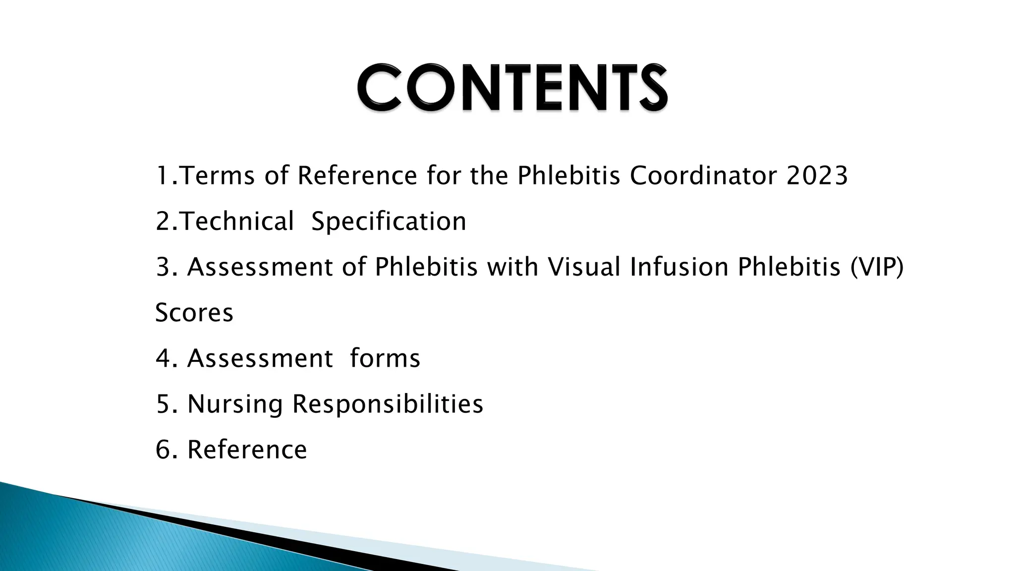 PHLEBITIS NEW INDICATOR FOR NURSES TEACHING SLIDE | PDF