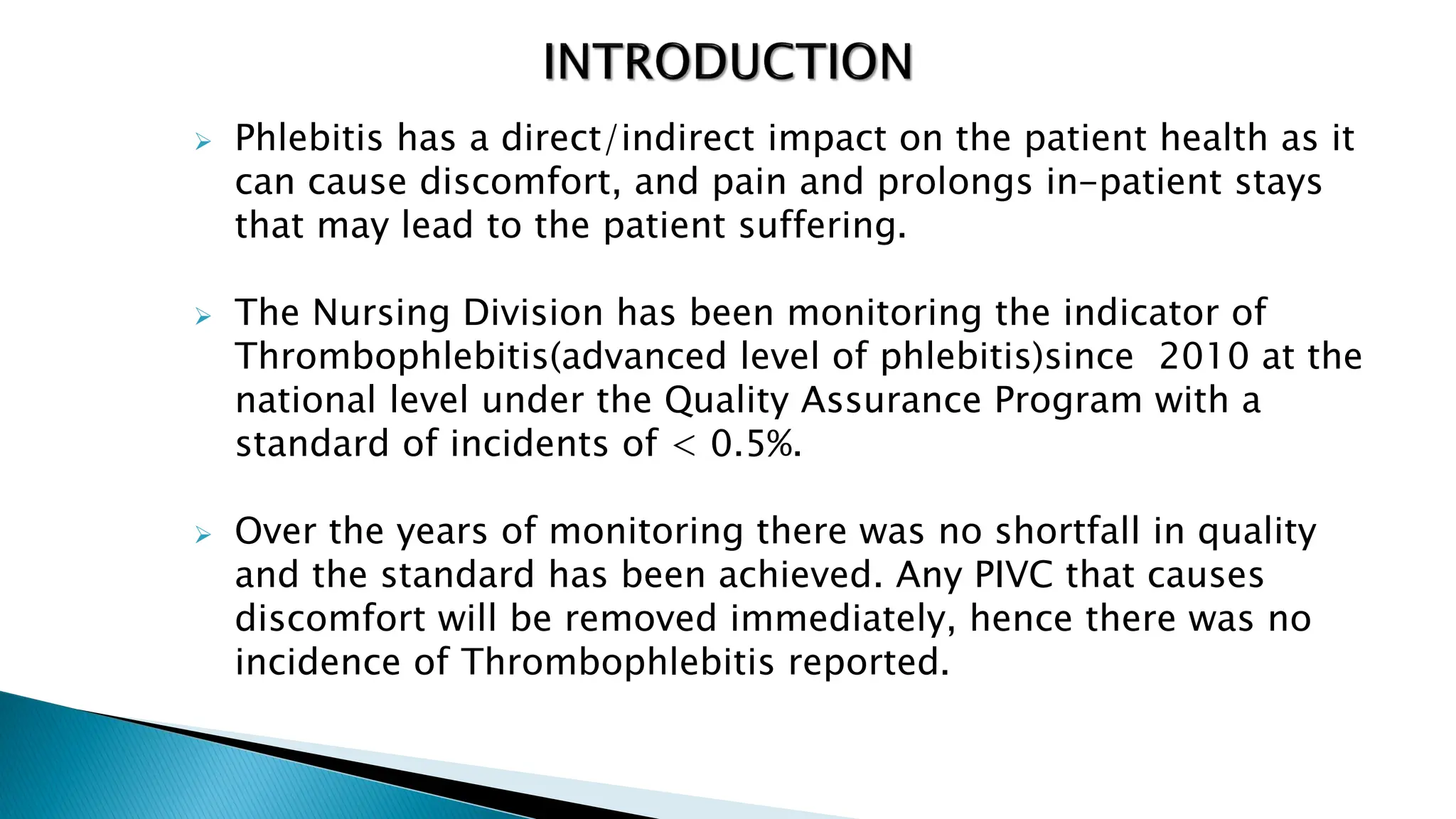 PHLEBITIS NEW INDICATOR FOR NURSES TEACHING SLIDE | PDF