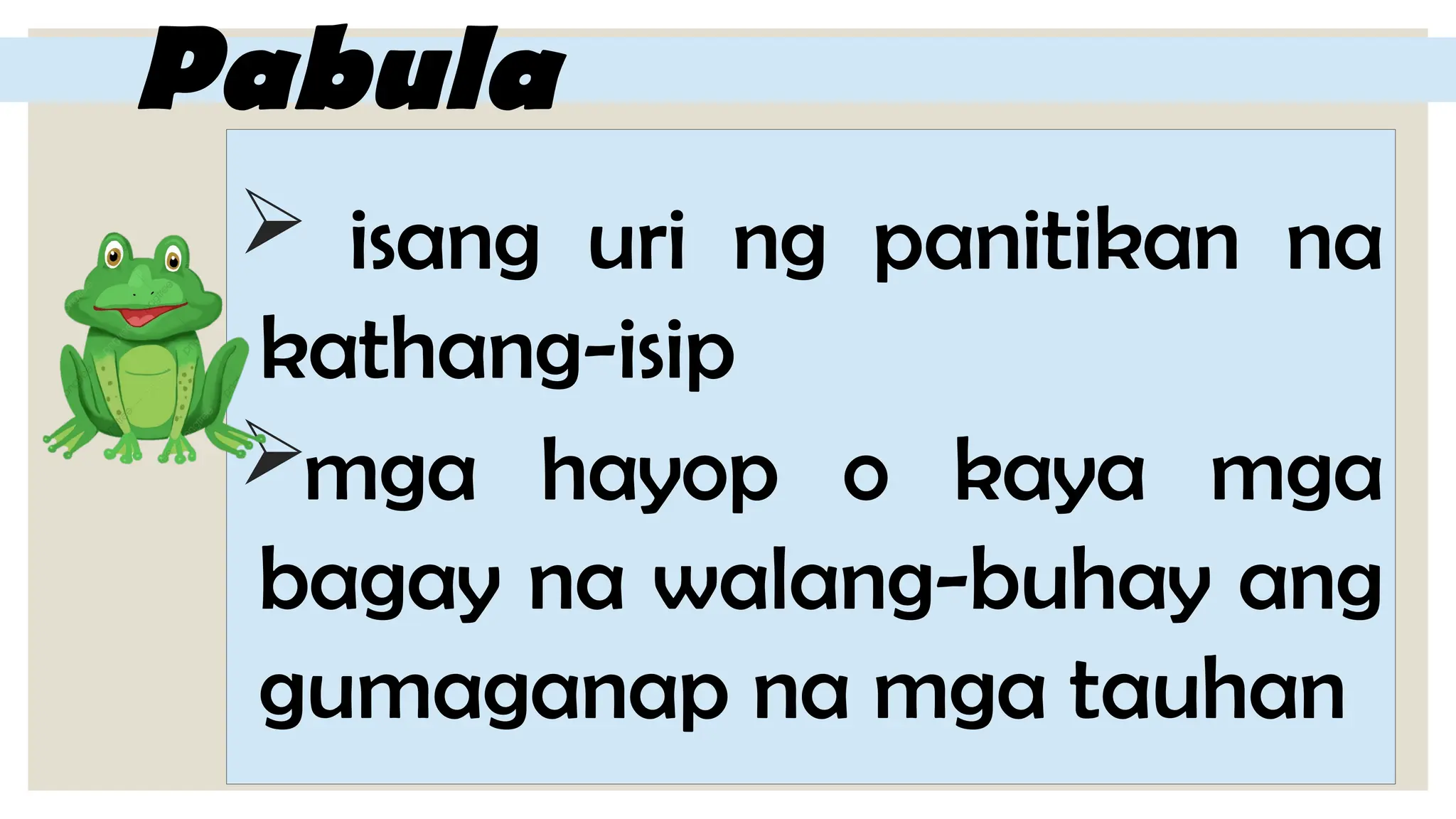 2. PABULA-.pptx- grade 9 filipino- sy 2024-2025 | PPTX