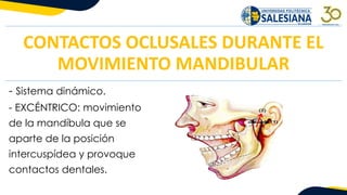 2.2 - 2.6 CINEMÁTICA MANDIBULAR, GUÍA ANTERIOR, ESPACIO LIBRE ...