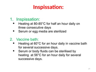 Physical factors of sterilization bacteria | PPTX