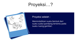 macam proyeksi yang ada di gambar teknik | PPTX