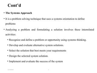 INFORMATION SYSTEMS DEVELOPMENT SOLUTION | PPT