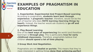 2. PRAGMATISM AND EDUCATION.pdf Theory o | PPT