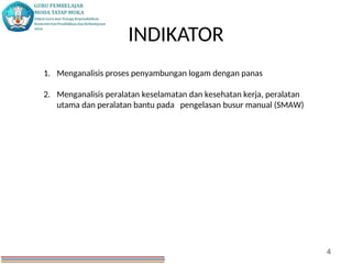 PPT PENGELASAN LAS MODUL D TEKNIK PENGELASAN SMAW (SHIELDED METAL ARC WELDING).ppt