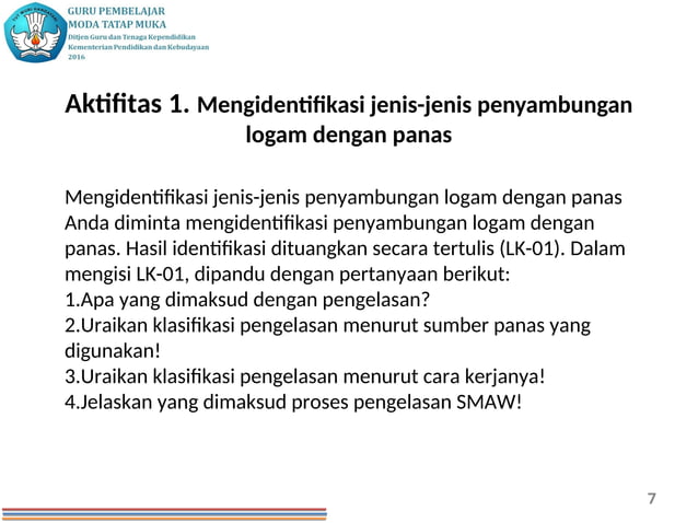 PPT PENGELASAN LAS MODUL D TEKNIK PENGELASAN SMAW (SHIELDED METAL ARC WELDING).ppt