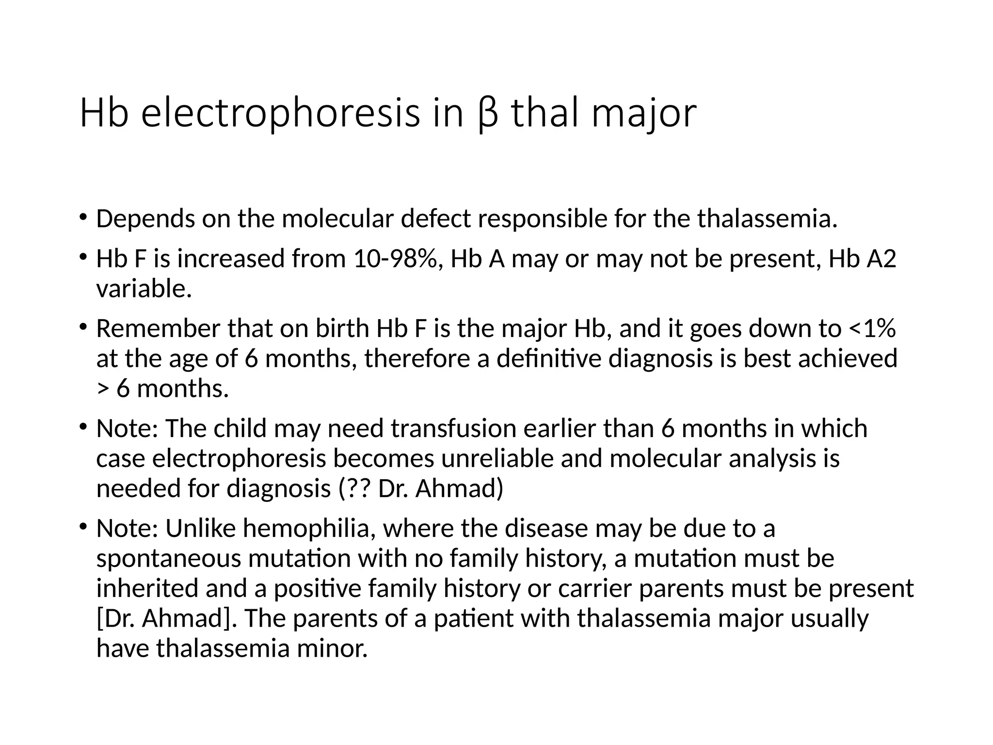 Thalassemias lecture topic in hematology | PPTX