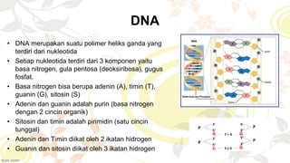 MATERI GENETIKA TUMBUHAN BIOLOGI KEHUTANAN | PPT