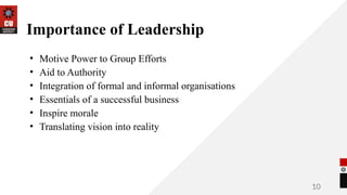 2.1.1. Introduction to Leadership.pptx mba | PPTX