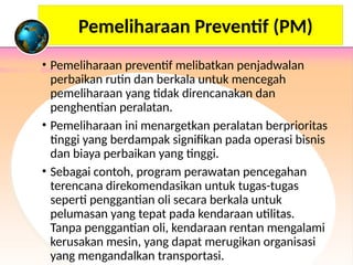 Pengertian dan Konsep Dasar Maintenance Management _Training "Effective ...