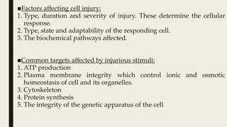 2. General Adaptation, Cell injury and cell death.pptx
