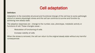 2. General Adaptation, Cell injury and cell death.pptx