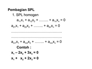 2. Sistem Persamaan Linier.varisai variabel | PPT
