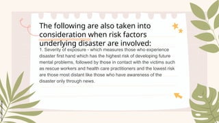 Differentiating Risk Factors Underlying Disaster.pptx