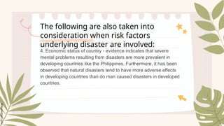 Differentiating Risk Factors Underlying Disaster.pptx