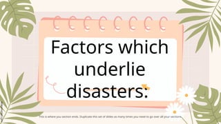 Differentiating Risk Factors Underlying Disaster.pptx