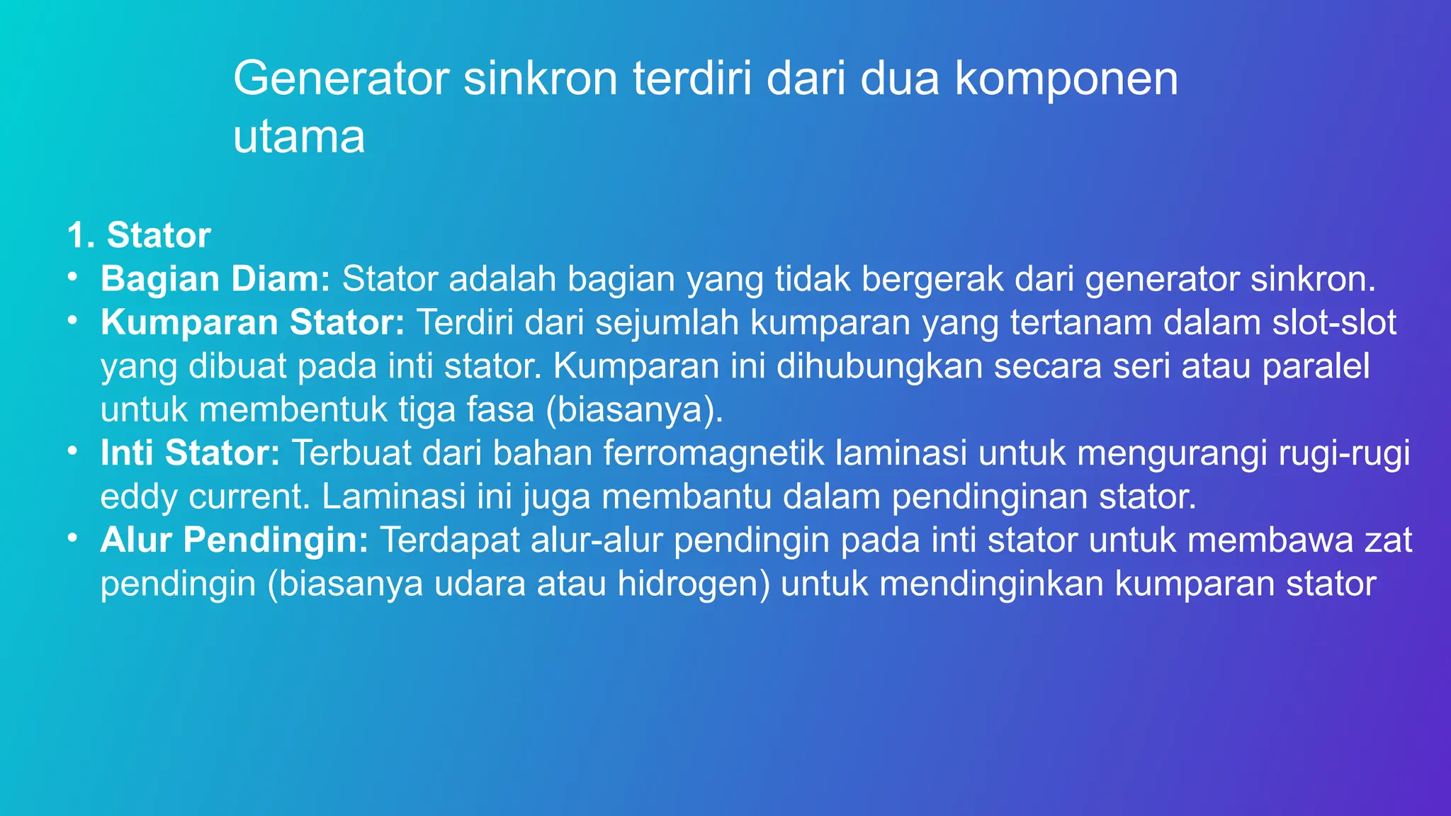 Prinsip Kerja dan Aplikasi Generator arus DC | PPTX
