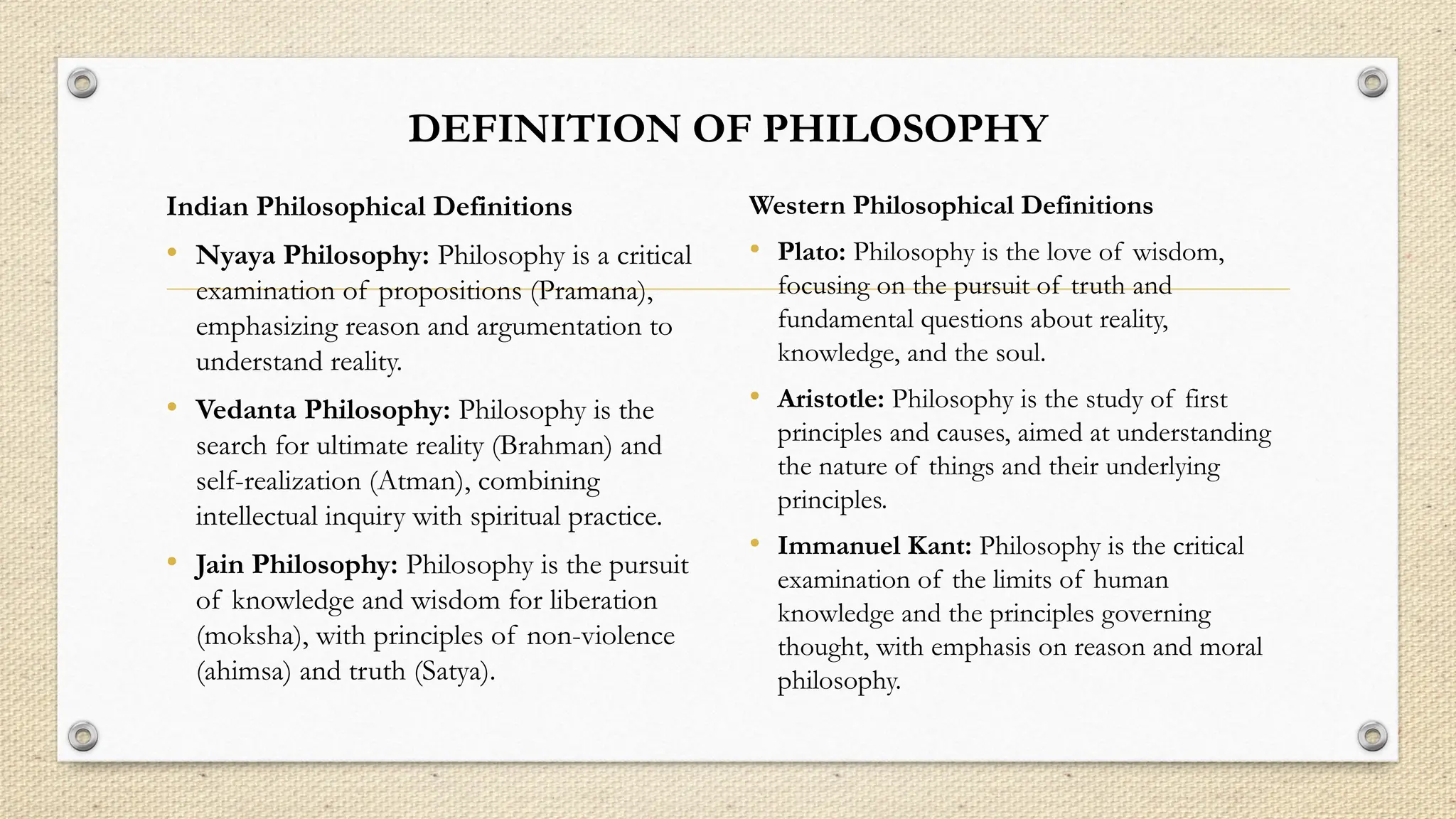Philosophy: Meaning and Nature of Philosophy | PPTX