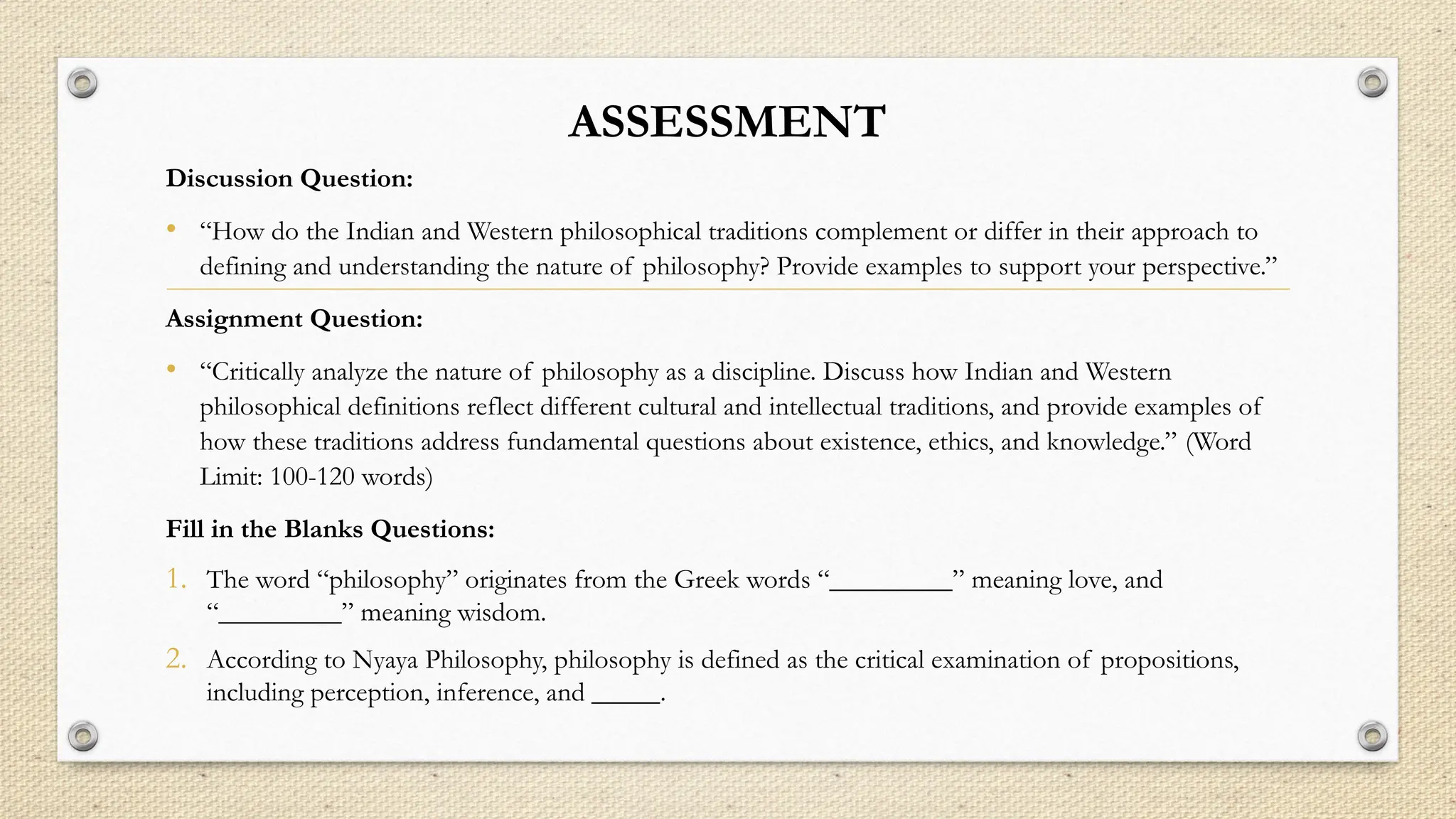 Philosophy: Meaning and Nature of Philosophy | PPTX
