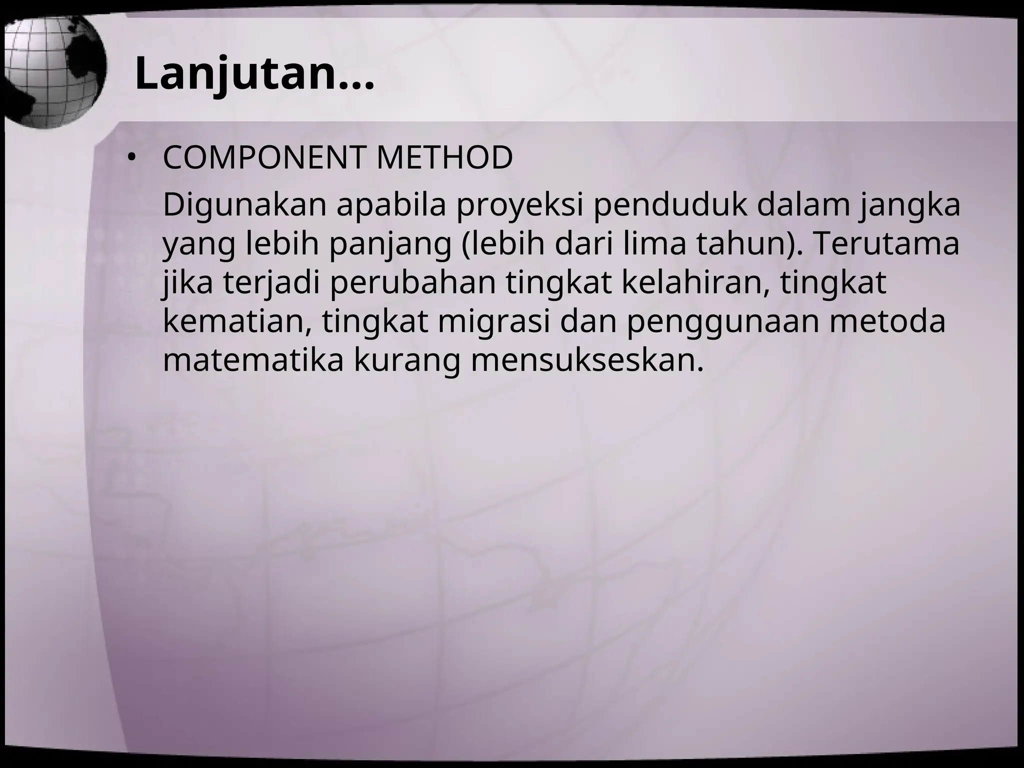 Rumus Proyeksi Penduduk di indonesia.ppt