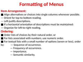 2.Formating of Menus.pptx 3.Phrasing the Menu.pptx in detail ppt to crack exams | PPT