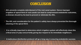 APICAL VAPOUR LOCK in edodontics and dentistry | PPTX