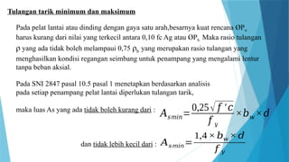 Perencanaan Pelat Beton Bertulang bagian 1 | PPTX