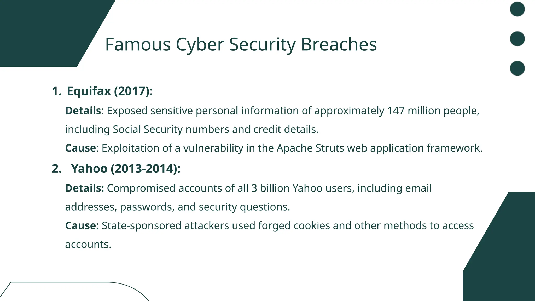 History of Cyber security (informative). | PPTX