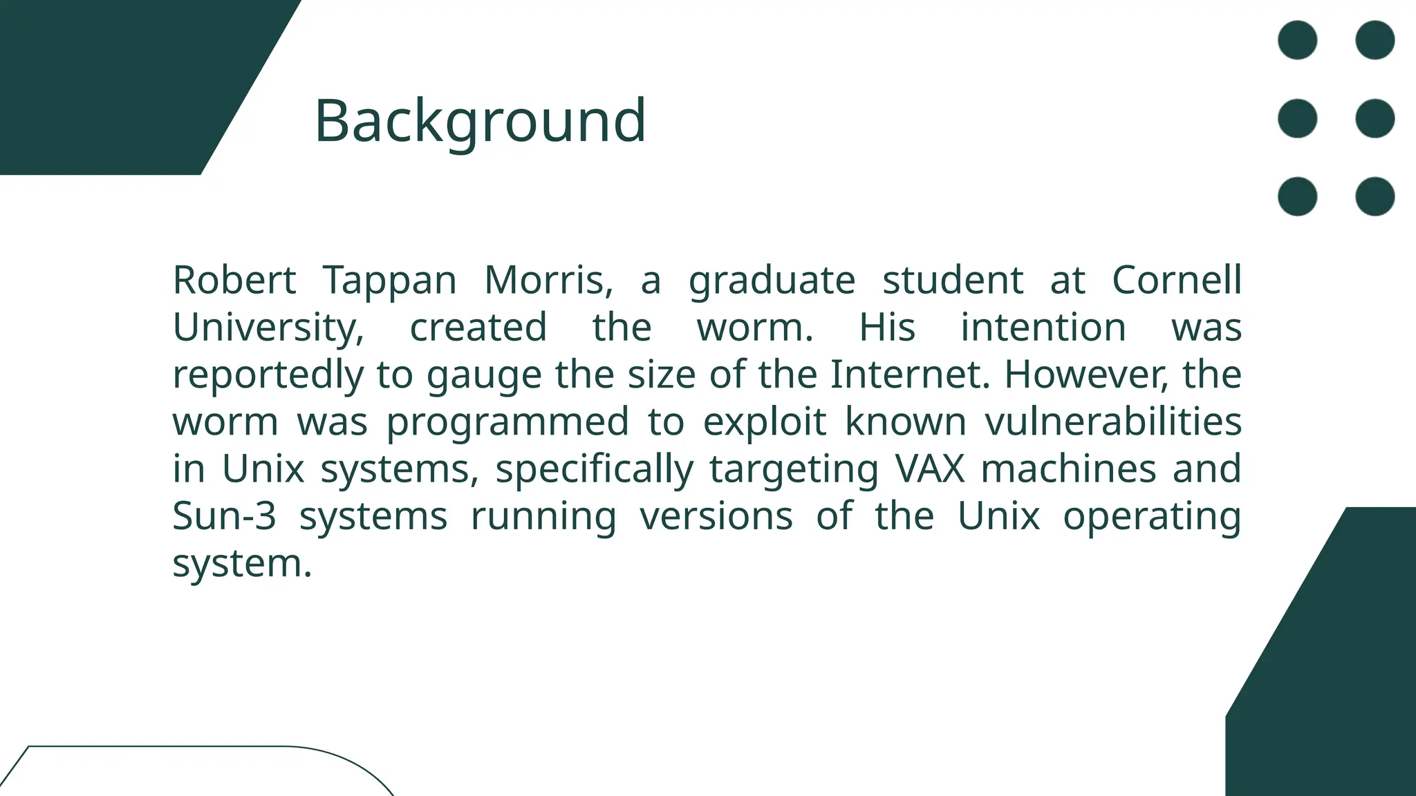 History of Cyber security (informative). | PPTX